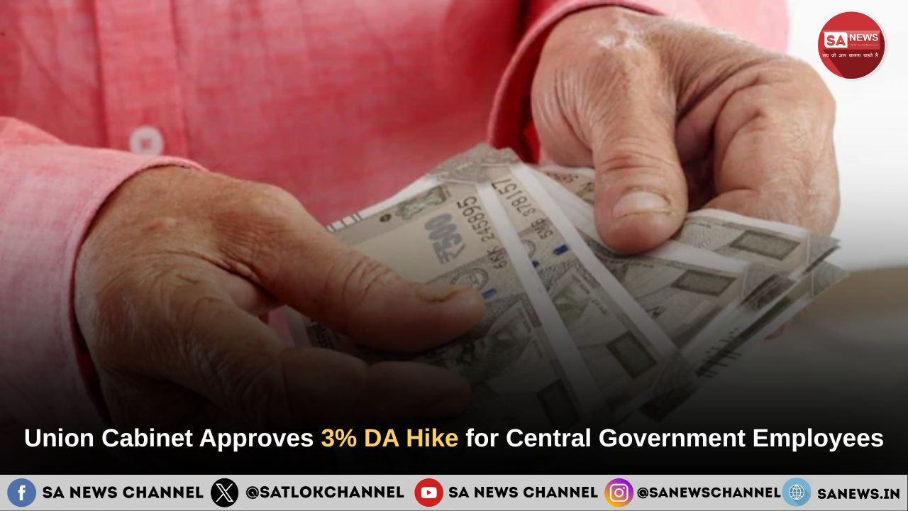 Union Cabinet Approves 3% DA Hike for Central Government Employees