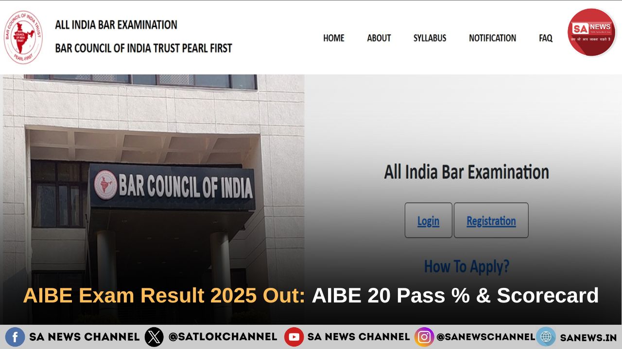 AIBE Exam Result 2025 Out: AIBE 20 Pass % & Scorecard